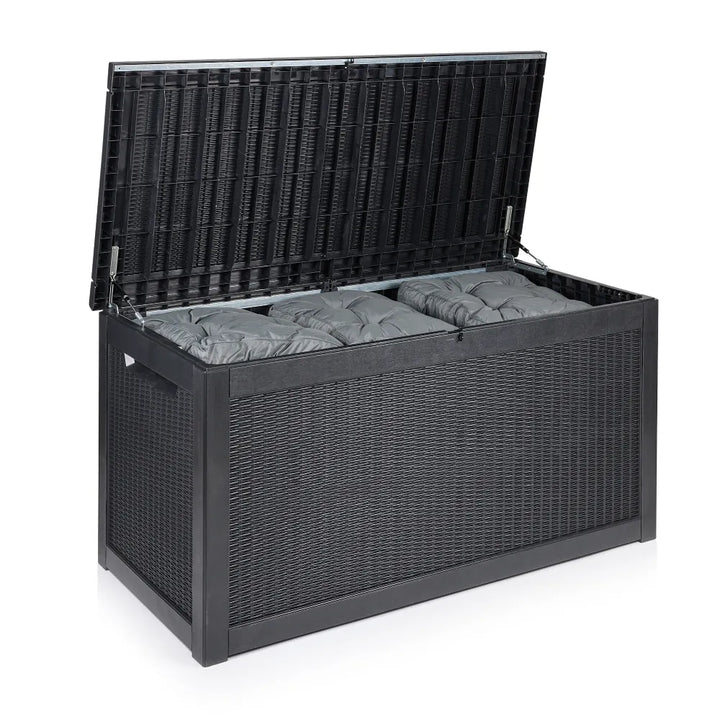Alfresia Rattan Effect 980L Garden Storage Box | Alfresia.co.uk